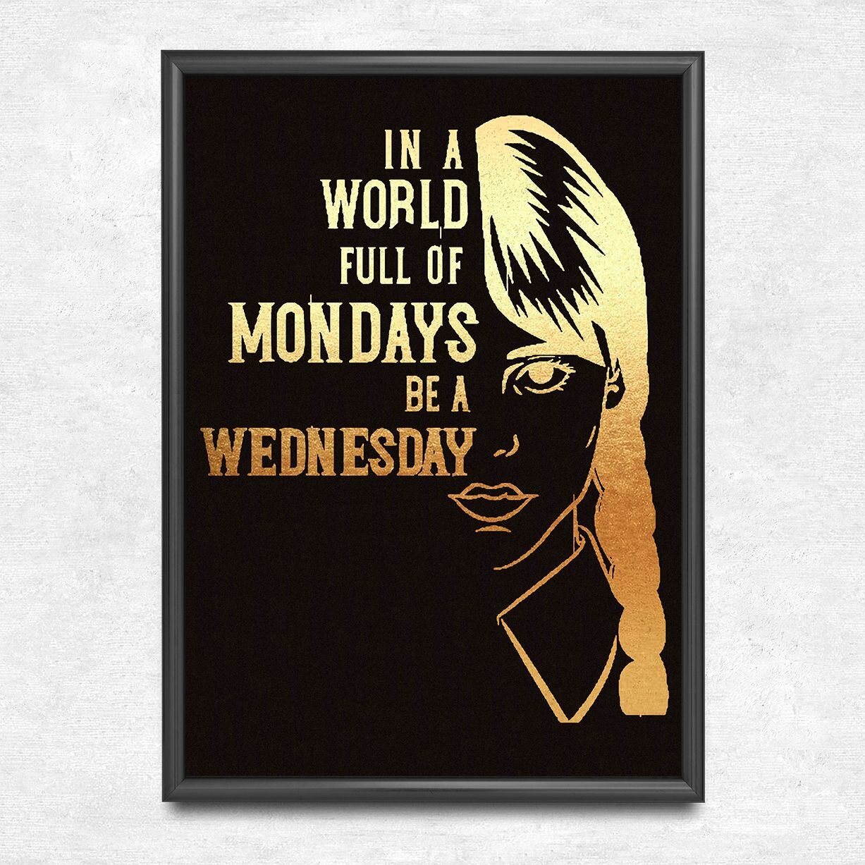 Постер Уэнсдей / Плакат Wednesday / Сериал Уэнздей, Дженна Ортега, Семейка Аддамс