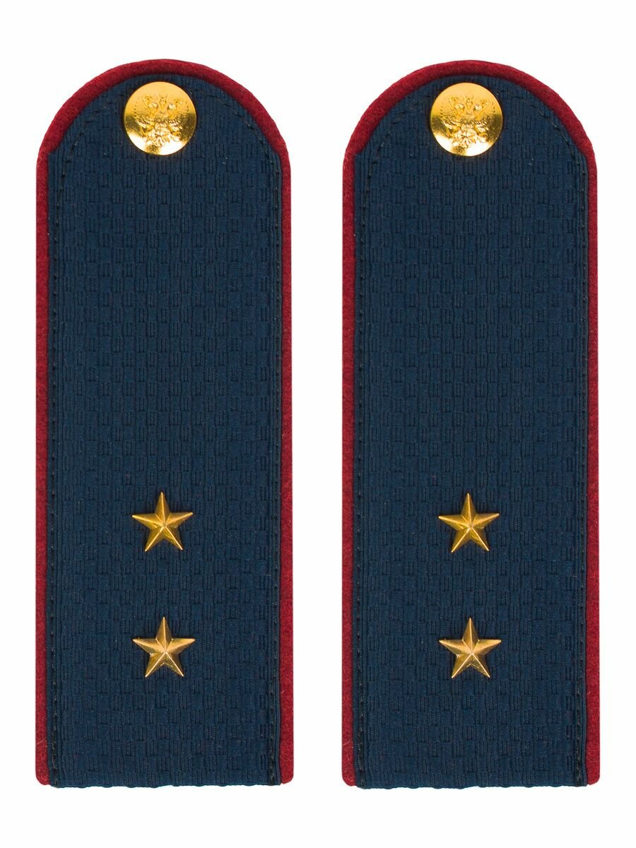 Погоны фсин на Китель звание Прапорщик картон темно-синие