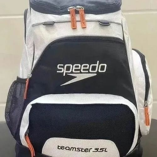 Рюкзак Speedo, унисекс, белый, отделение для ноутбука, канвас — фото 1