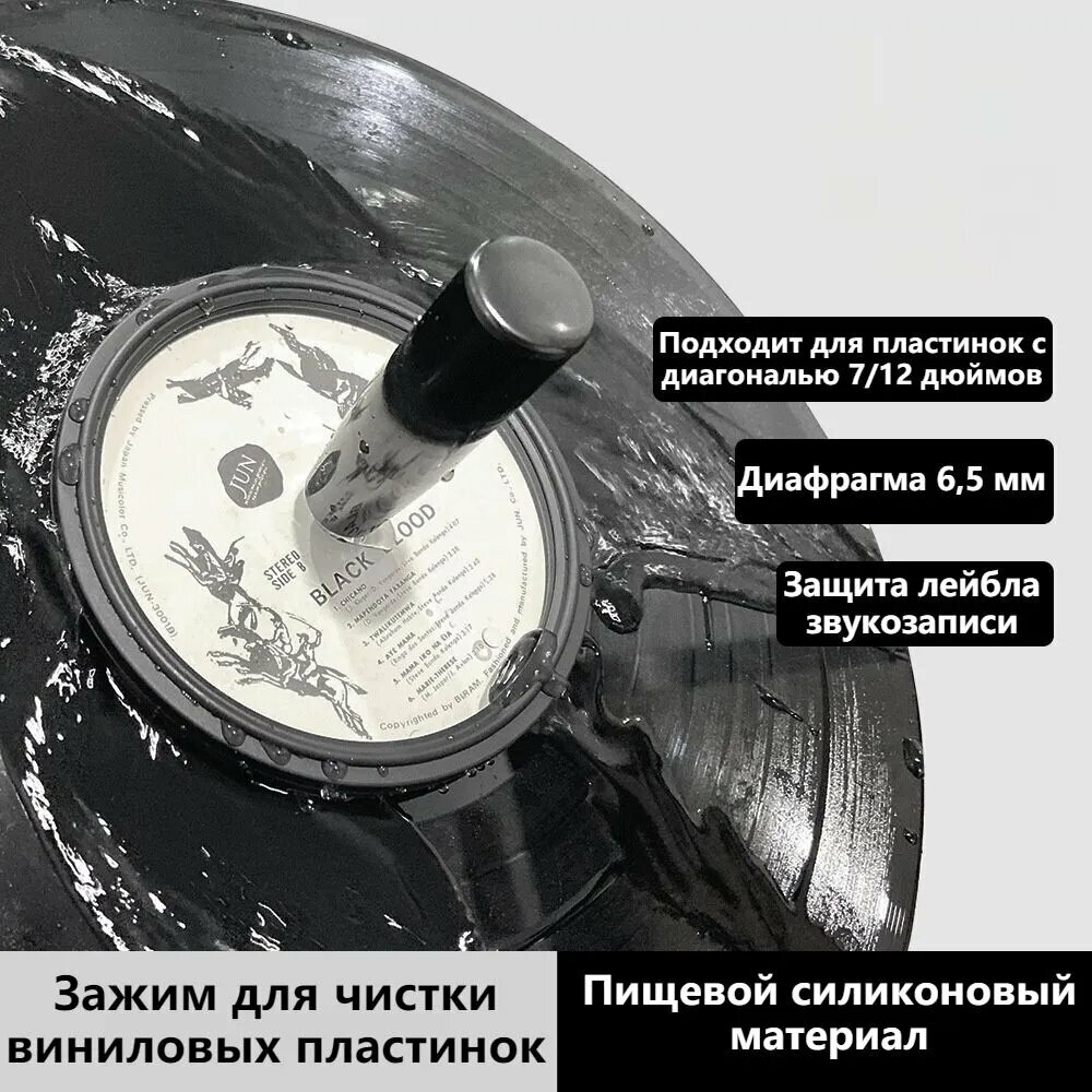 Зажим для чистки и мойки виниловых пластинок 7 дюймов/12 дюймов YZ