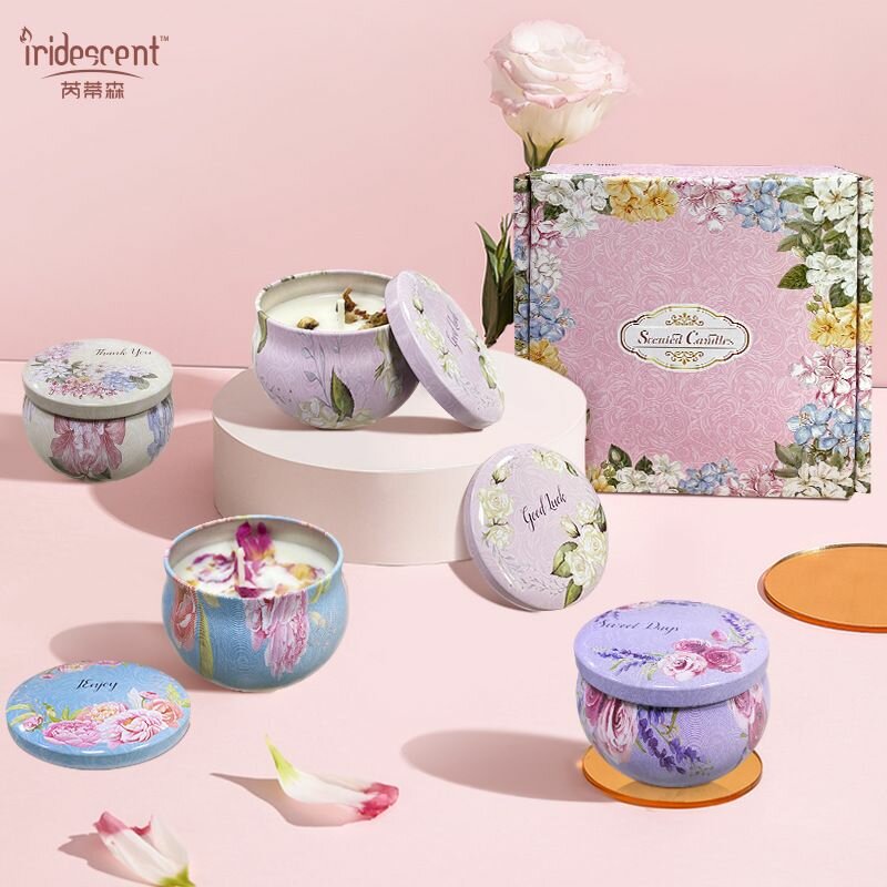 8 шт. формочек для свечей для изготовления набора металлическая банка с крышками