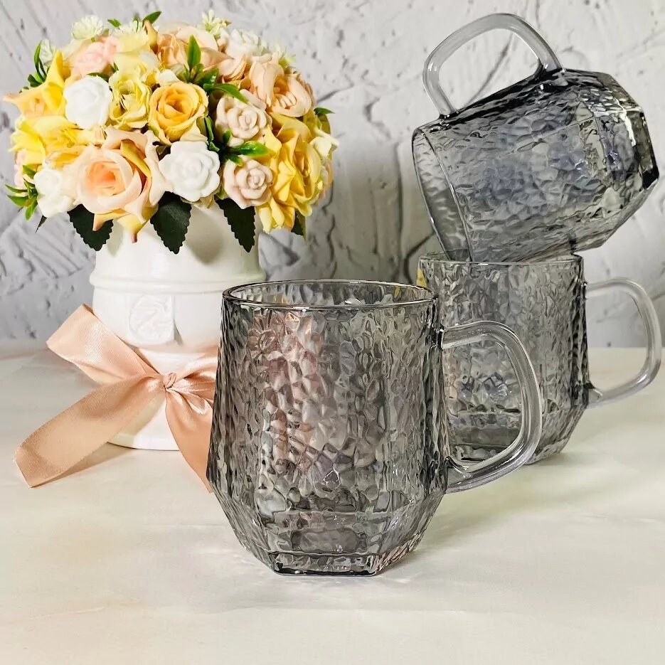 Набор из 6 кружек 300 мл Стекло Lenardi (198879) YZ