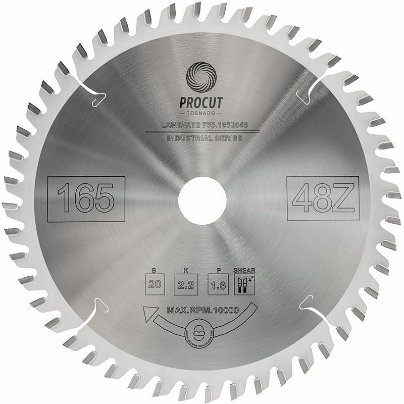 Пильный диск по ЛДСП, МДФ 190x30x2.8/2.2 Z 64 TCG PROCUT
