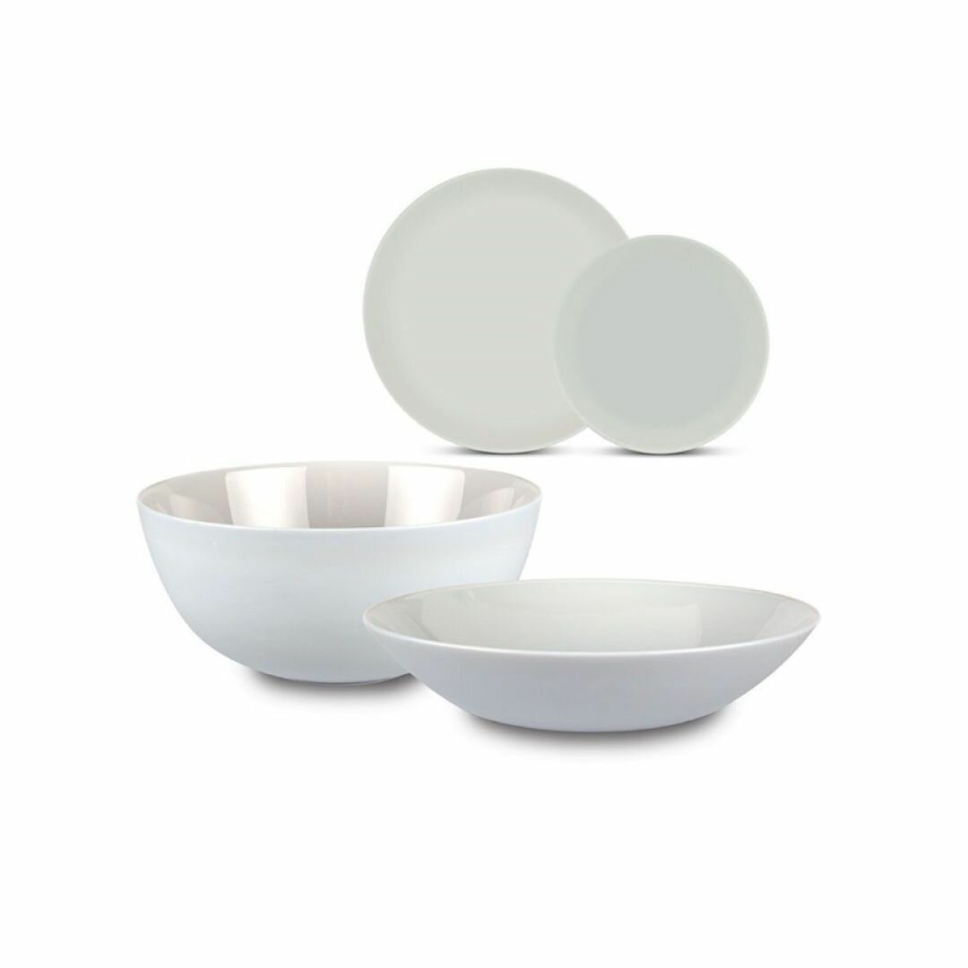 Столовый набор дивали гранит 6 персон 19 предметов Тарелки обеденная десертная глубокая Салатник