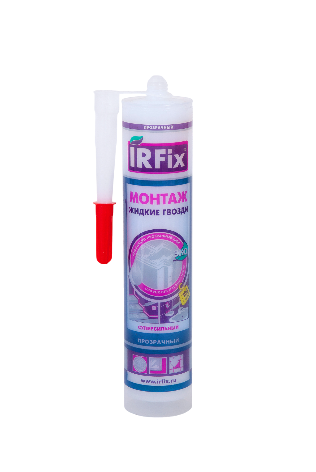 Жидкие гвозди IRFIX монтаж 310мл бесцветный