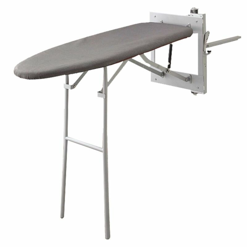 Выдвижная встраиваемая гладильная доска для платяных шкафов и шкафов-купе, цвет серый