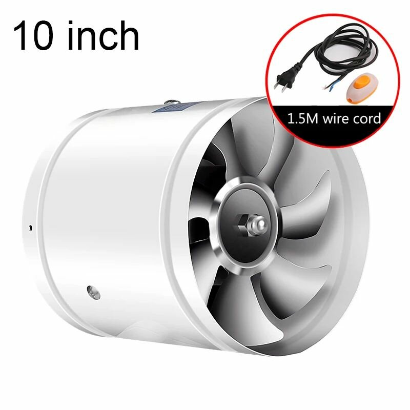 Вентилятор канальный 250мм 2100м3/ч металлический (настенный, вытяжной, канальный), вытяжной круглый