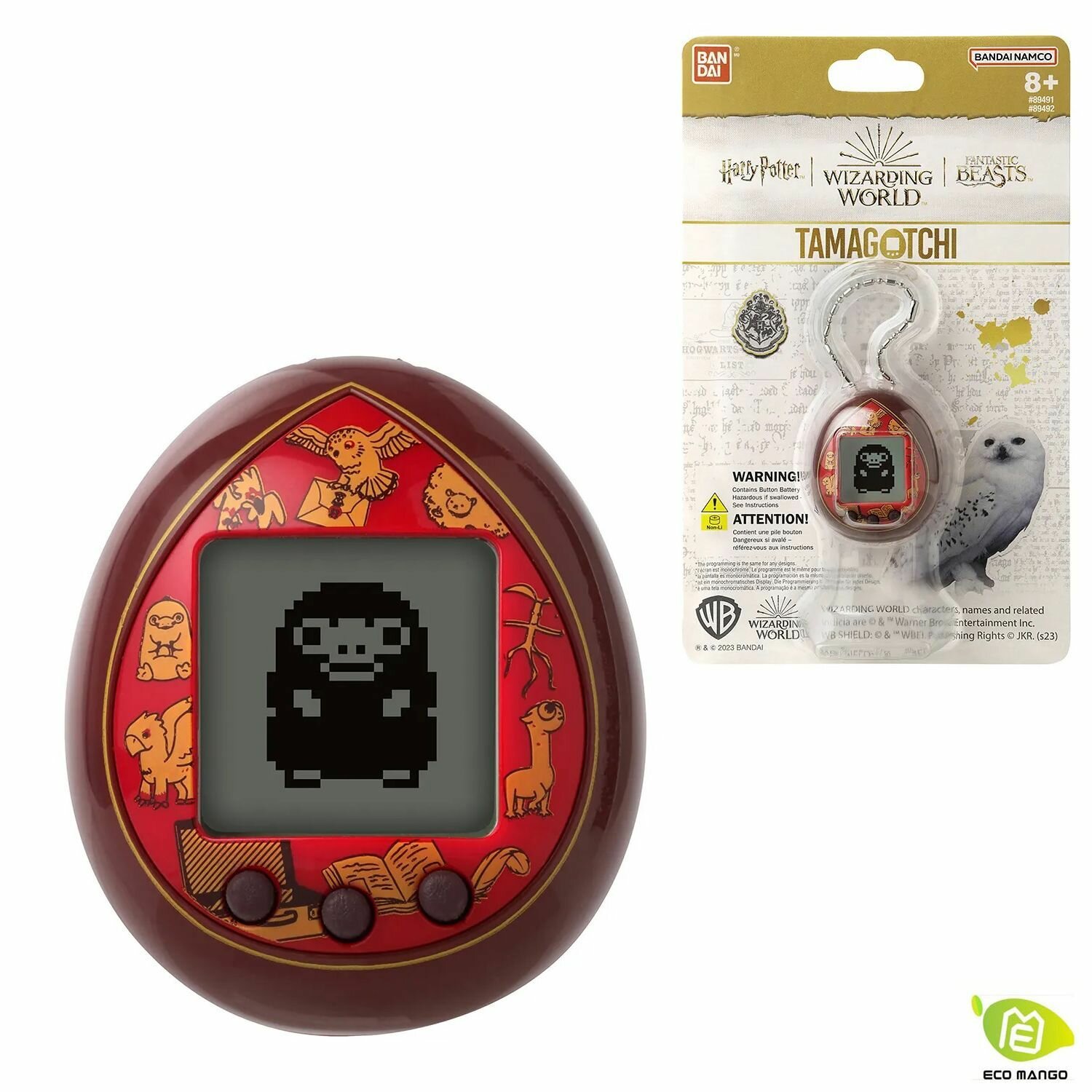 Bandai Tamagotchi nano x Гарри Поттер - Магические существа, красный