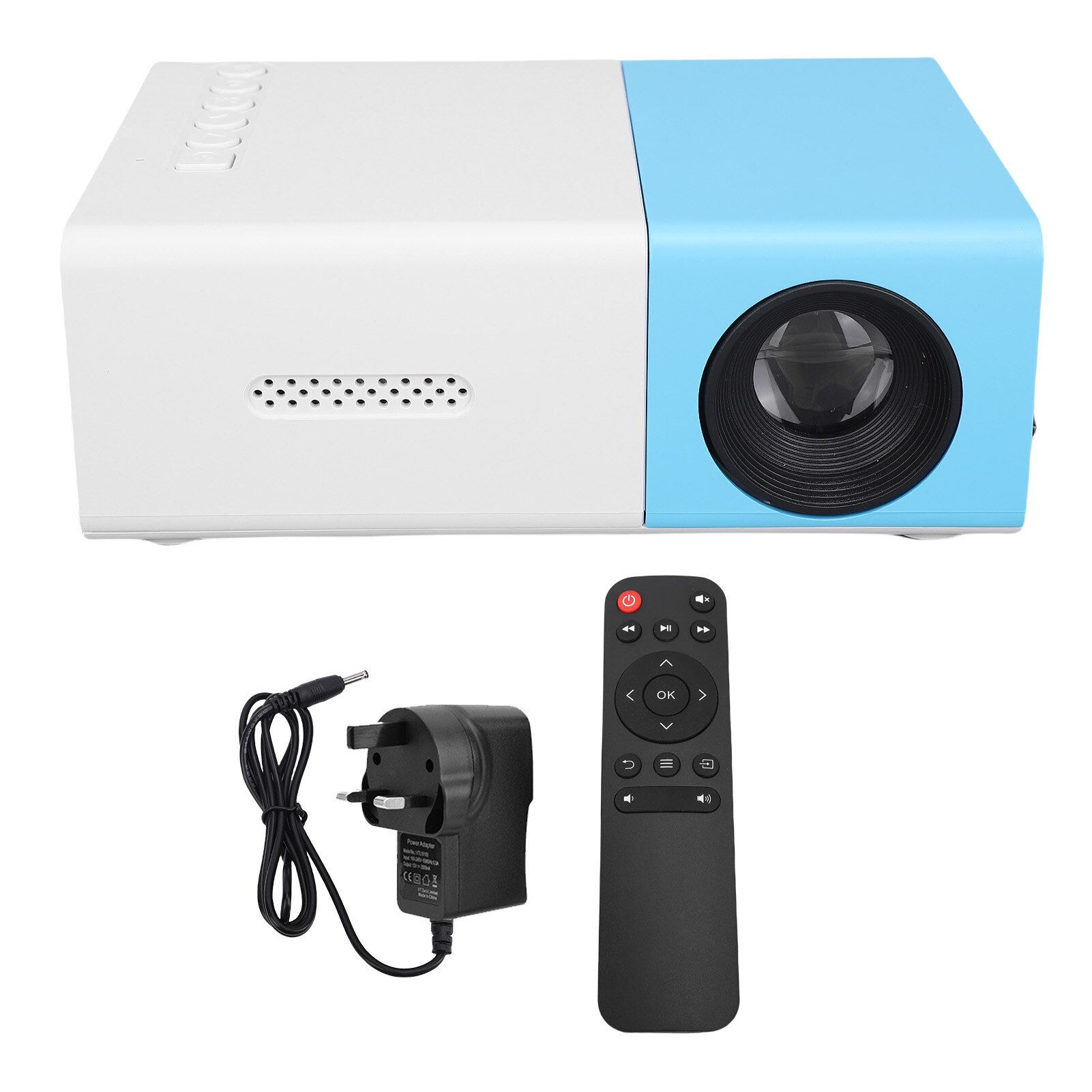 1080p проектор регулируемый домашний кинотеатр проектор открытый светодиодный кинопроектор для iOS для Android Phone USB TV Stick PC UK Plug