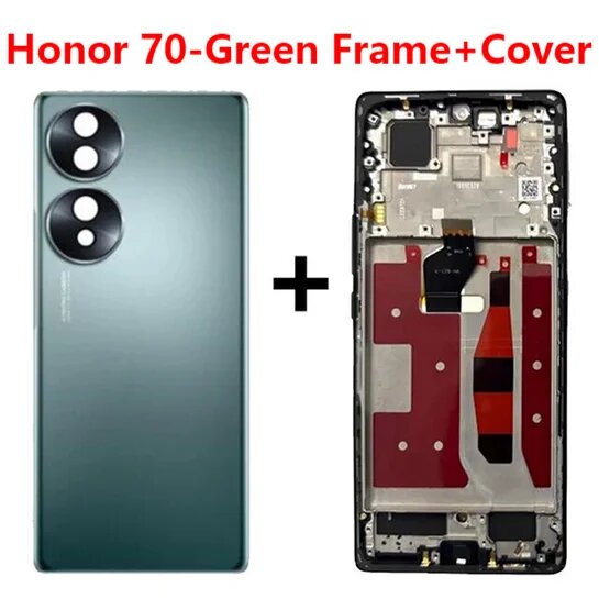 Дисплей для Honor 70 Green Frame + Cover