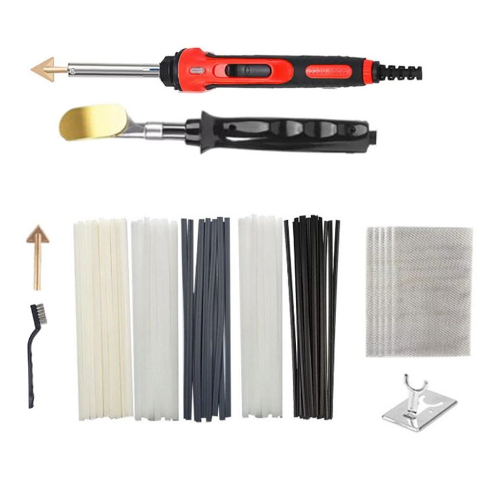 Набор инструментов для сварки пластмасс мощностью 100 Вт с наконечником паяльника и стержневой лентой ремонта поверхности