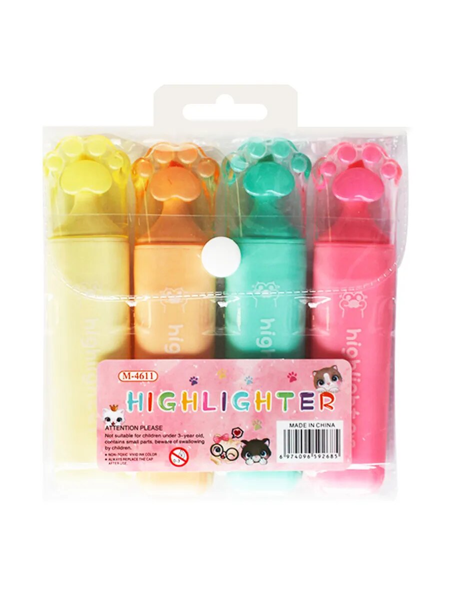 Набор перманентных маркеров 4 шт 1-5 мм