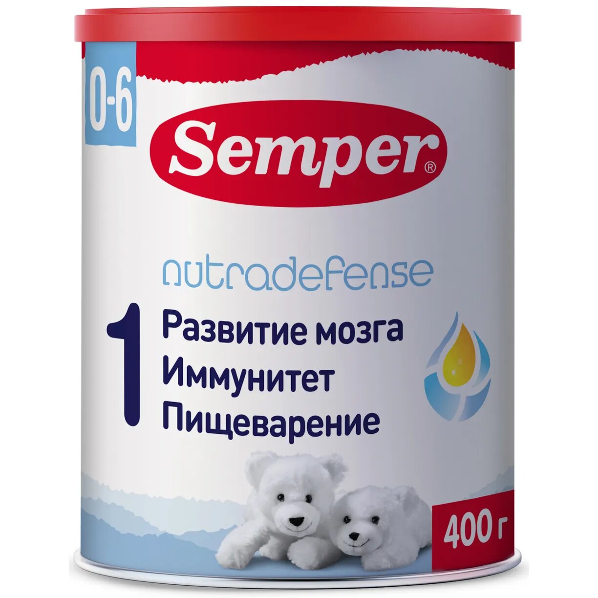Semper Молочная смесь 1 Nutradefense Baby 1 с рождения детская 400 г