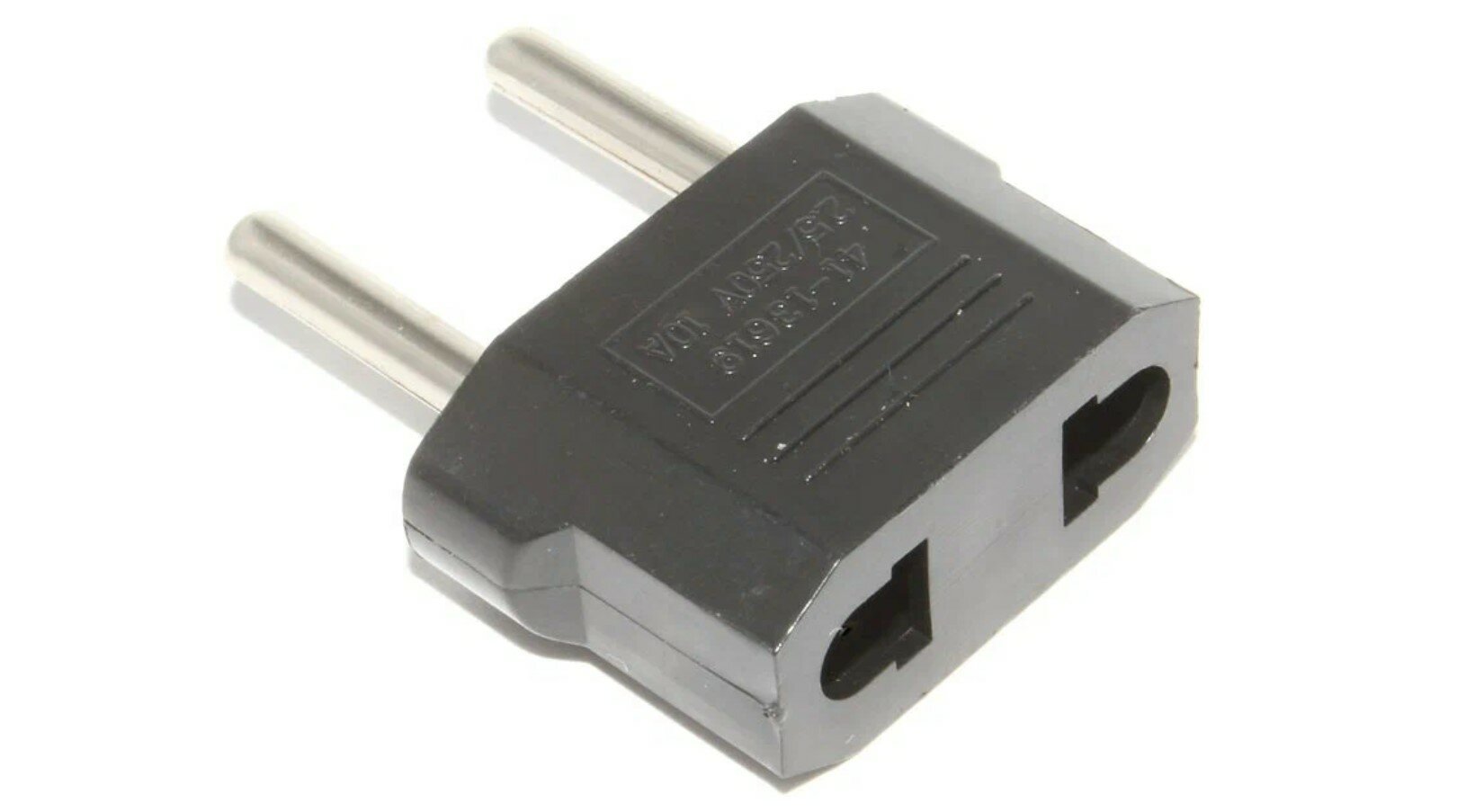 Сетевой переходник MyPads для евророзетки с английской или американской вилки черный