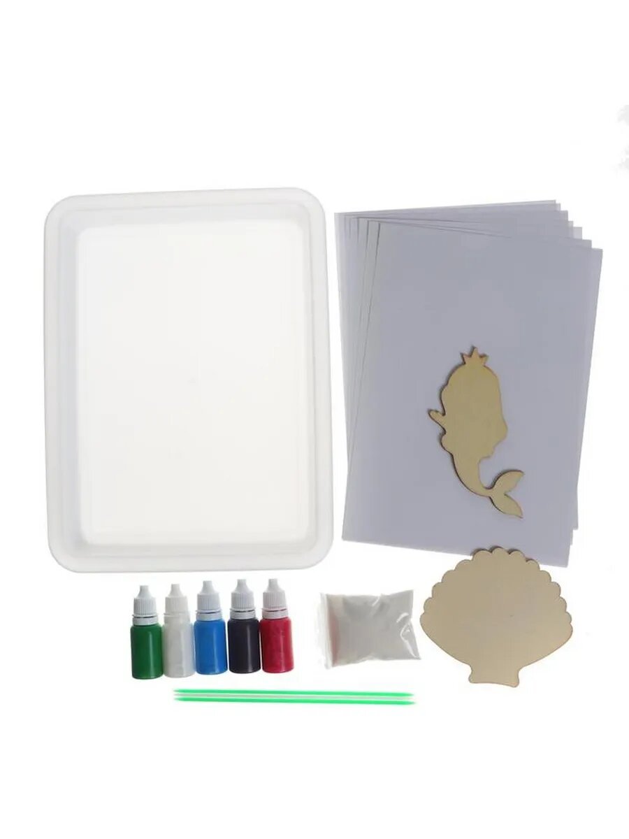 Творческий набор для живописи на воде с русалочкой