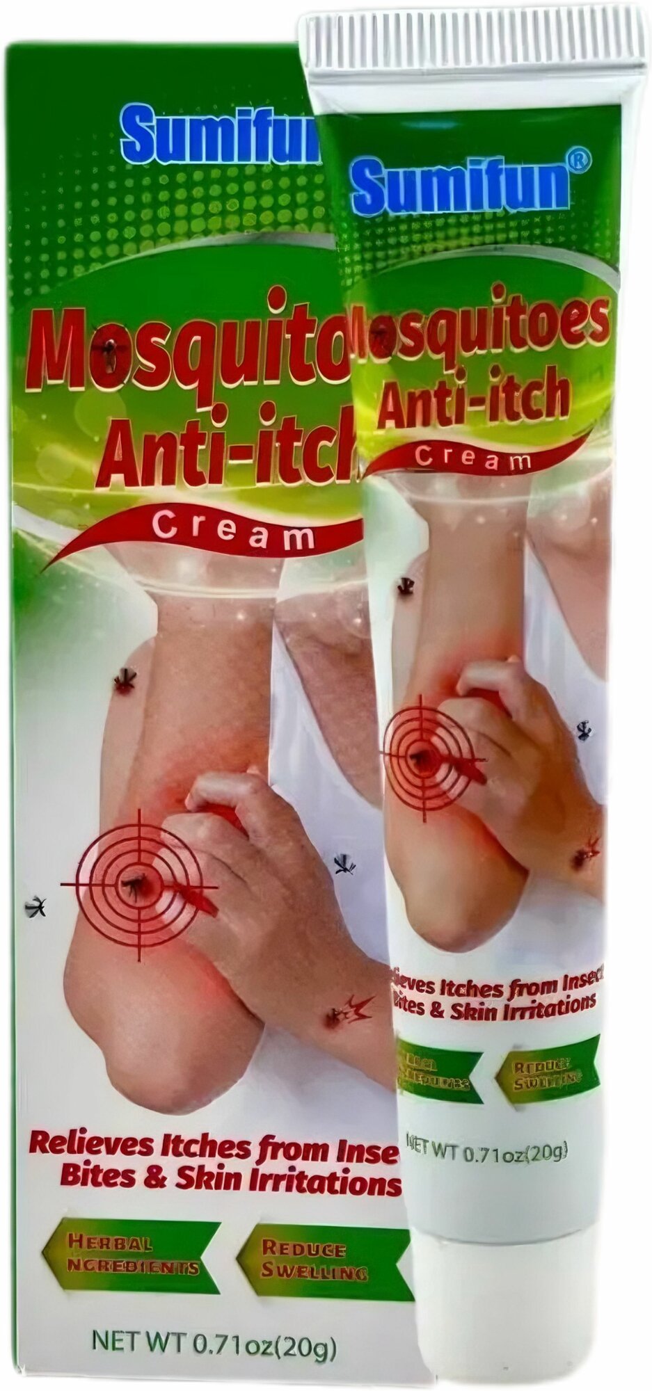 Sumifun Крем мазь от зуда после укуса комаров и насекомых, 20 гр.