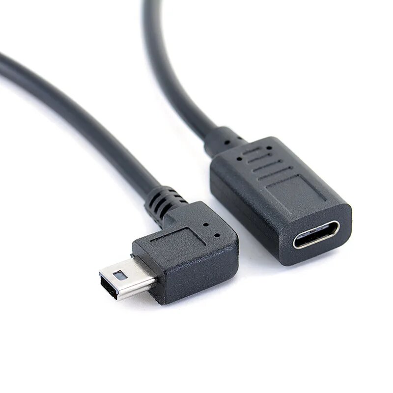 HOQO Угловой USB C на Mini USB кабель