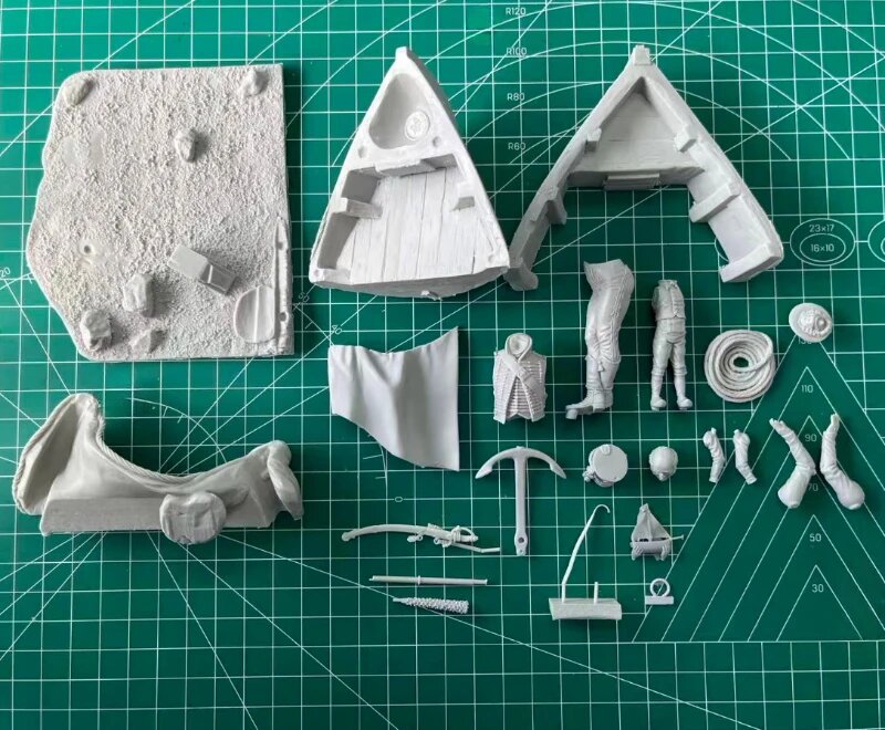 Набор для сборки модели JIJIE фигурки военно-морского офицера и детского моряка 1/24 75мм