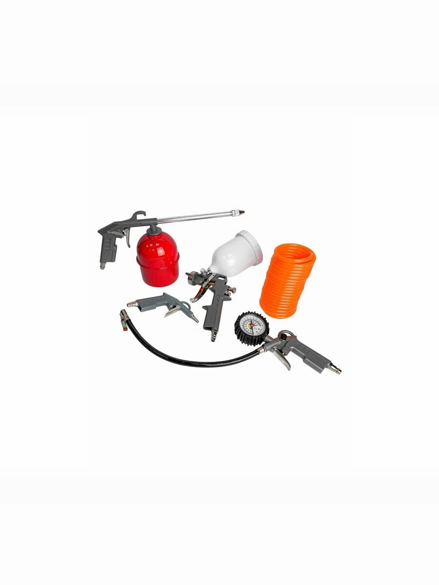 Набор пневмоинструмента BPTS 5A для воздушного компрессора (с верхним баком)