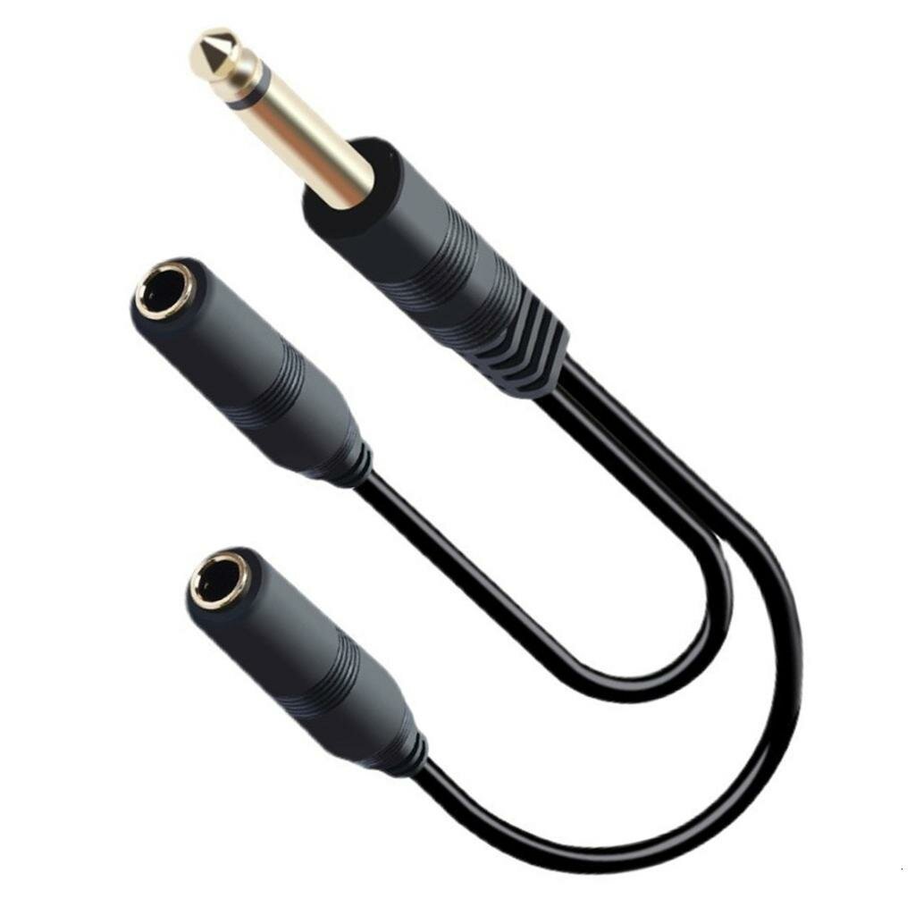 Разветвитель стерео 6,35 мм (мама) на два 6,35 мм (папа)