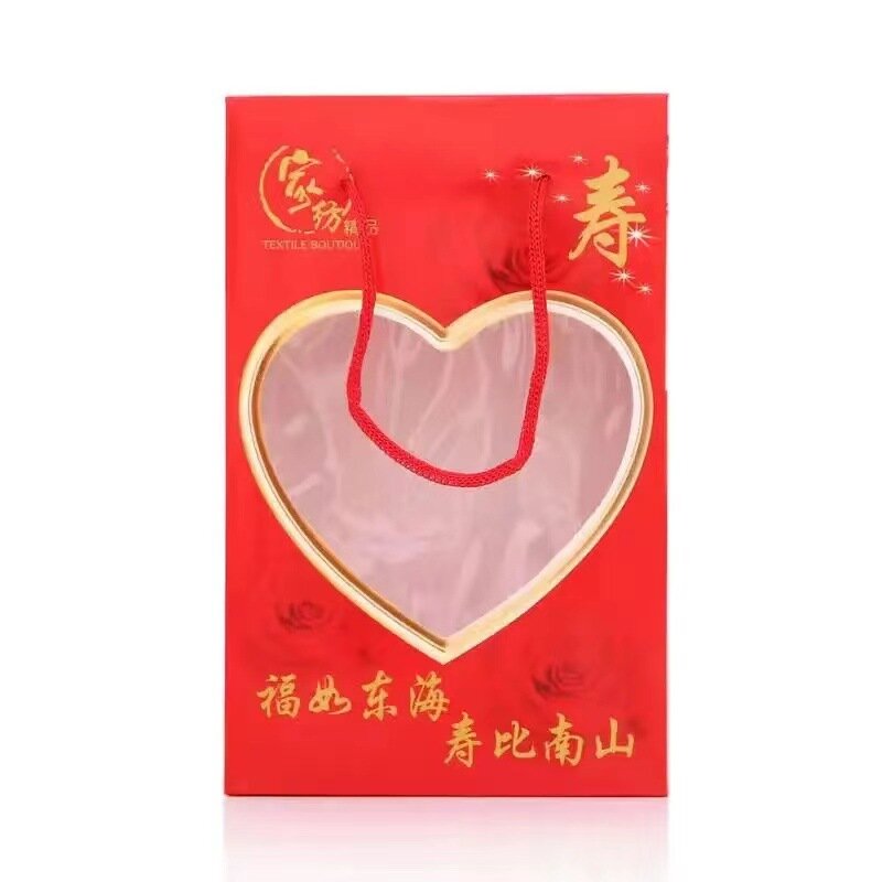 Оптовая упаковка для полотенец, пустая подарочная коробка, упаковка для свадебных подарков, ручная упаковка с одной или двойной полосой, настраиваемая