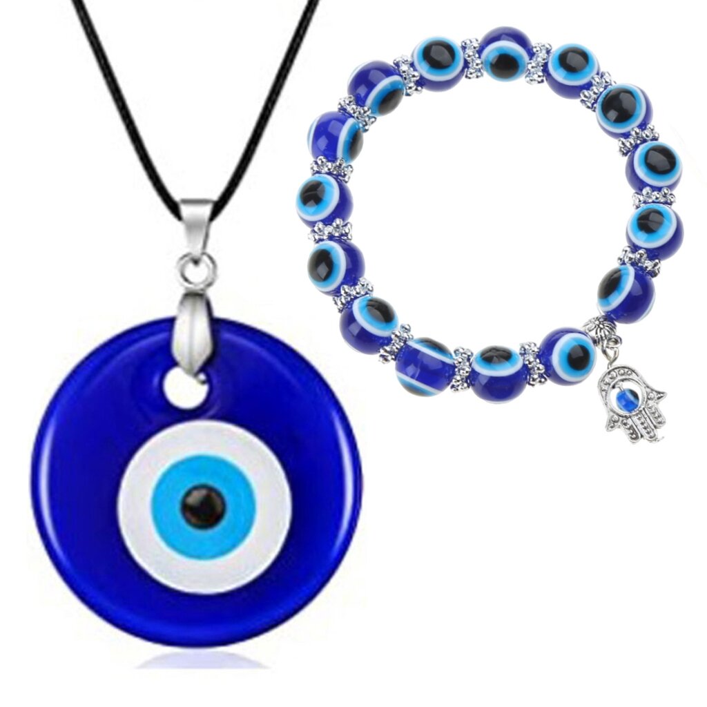 Браслет-Оберег из Бисера Blue Eye Браслет из Бисера Турецкое Счастливое Ожерелье Подходит для Дам И Мужчин для Защиты