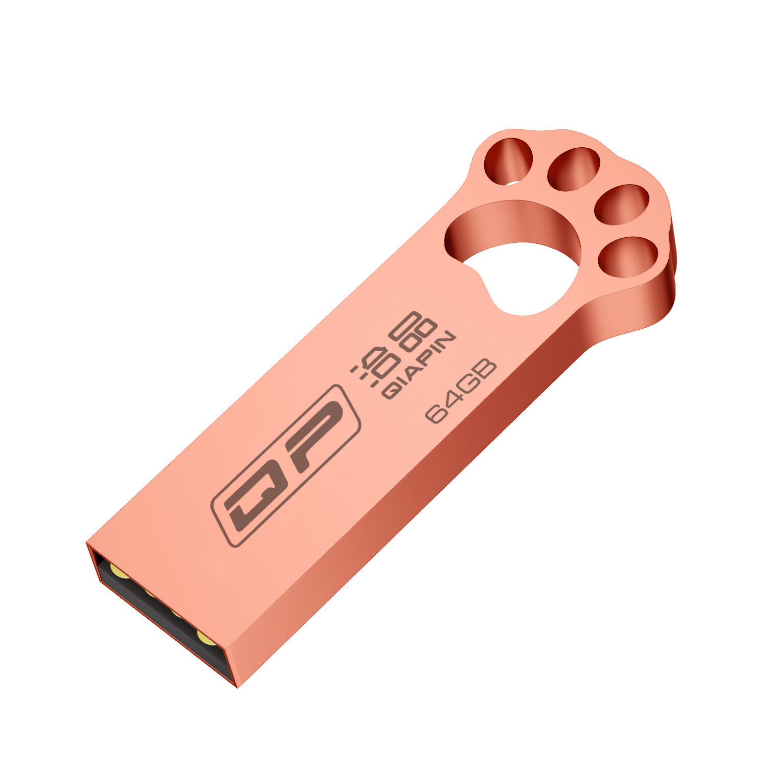 Флешка USB в виде металлической кошачьей лапки 128 ГБ, большая емкость, высокоскоростная USB 3.0, 64 ГБ, милая флешка для компьютера, автомобильный держатель, 256 ГБ, оригинал