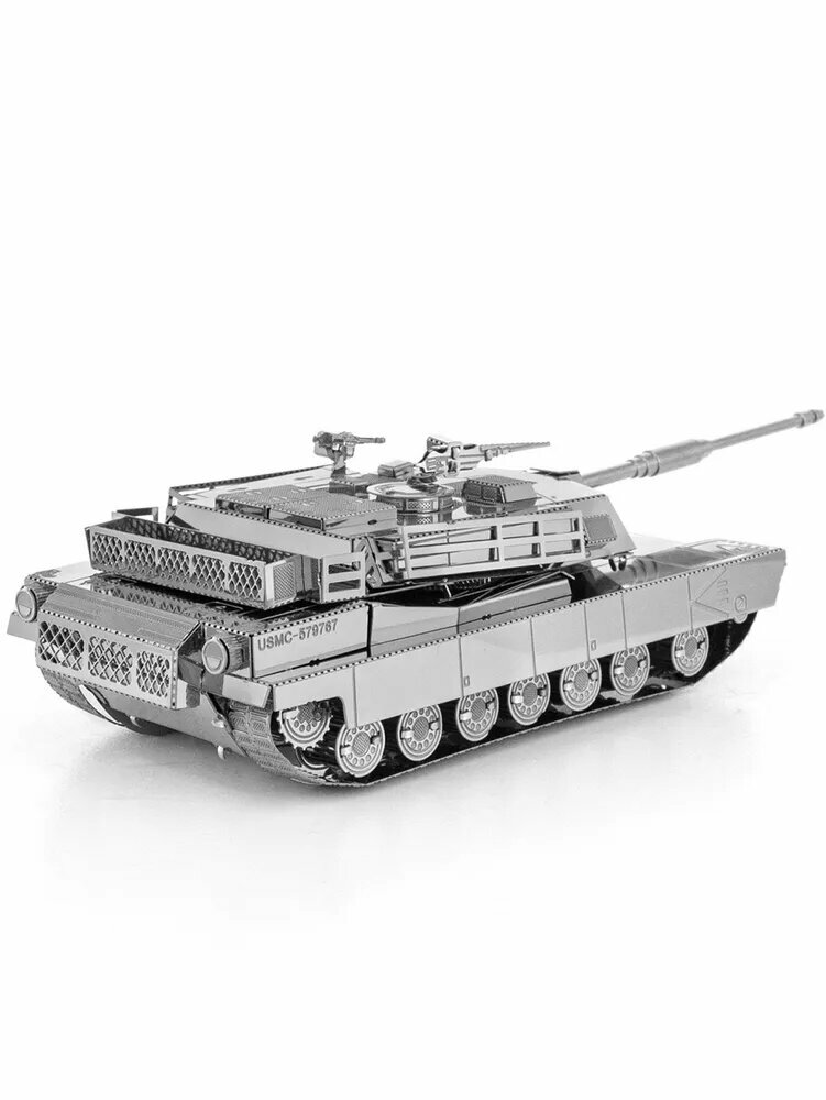 3D - стереоскопическая головоломка из нержавеющей стали DIY креативная модель танка Абрамс