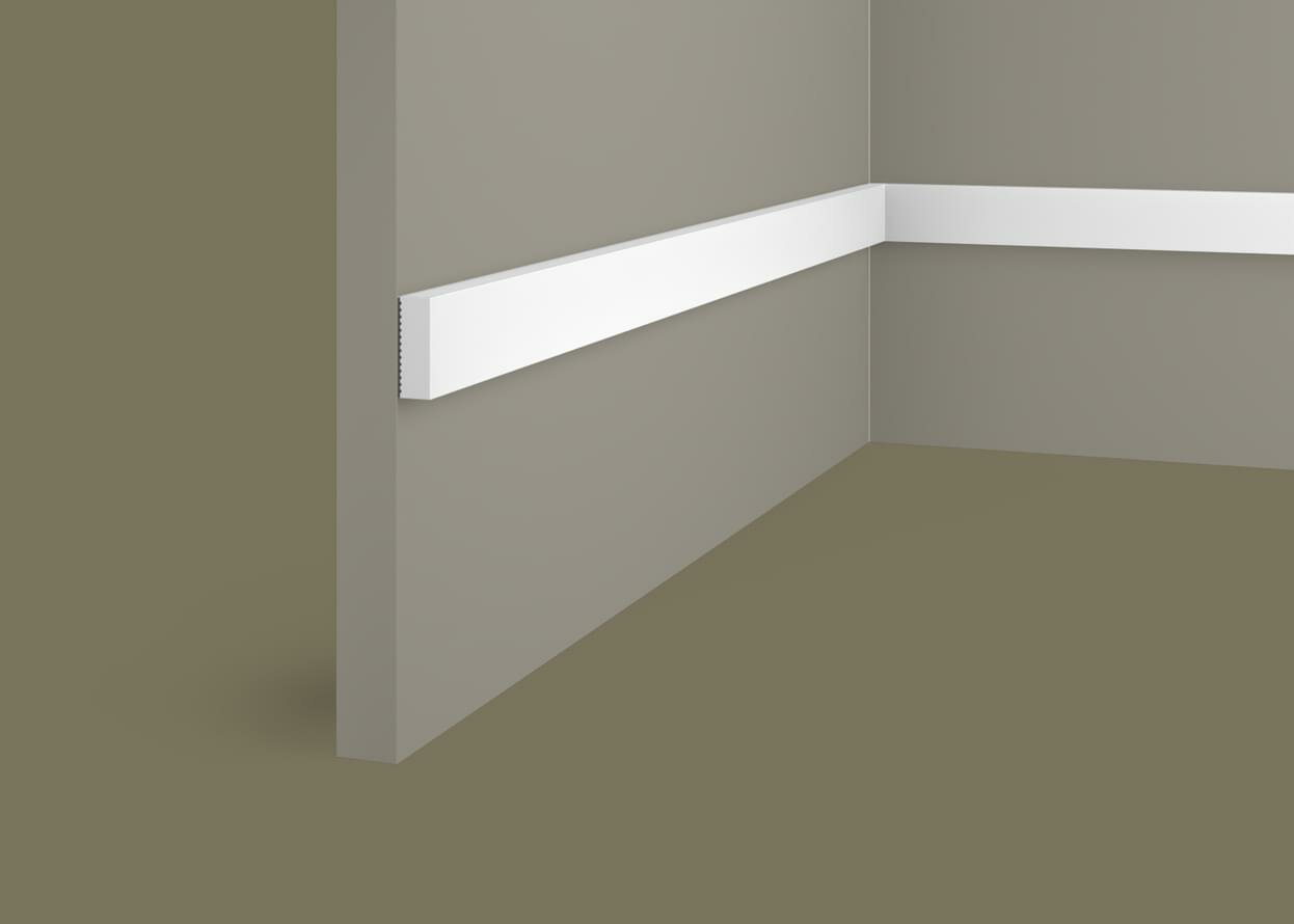 Рейка стеновая 2шт. молдинг 30х10х1000мм Экополимер RX010 EVROPLINT