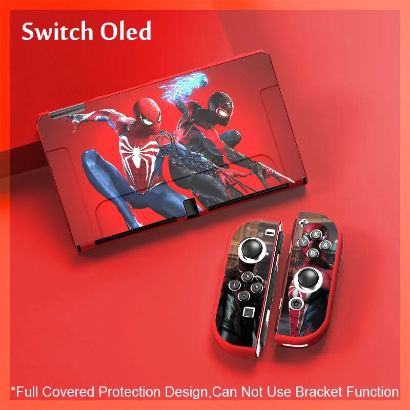 Чехол для Nintendo Switch Oled, Spider-Man, красный