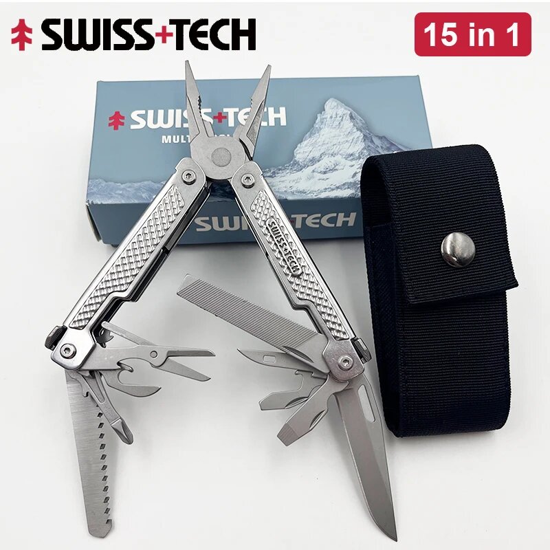Swiss+tech 15 в 1 мультиинструмент