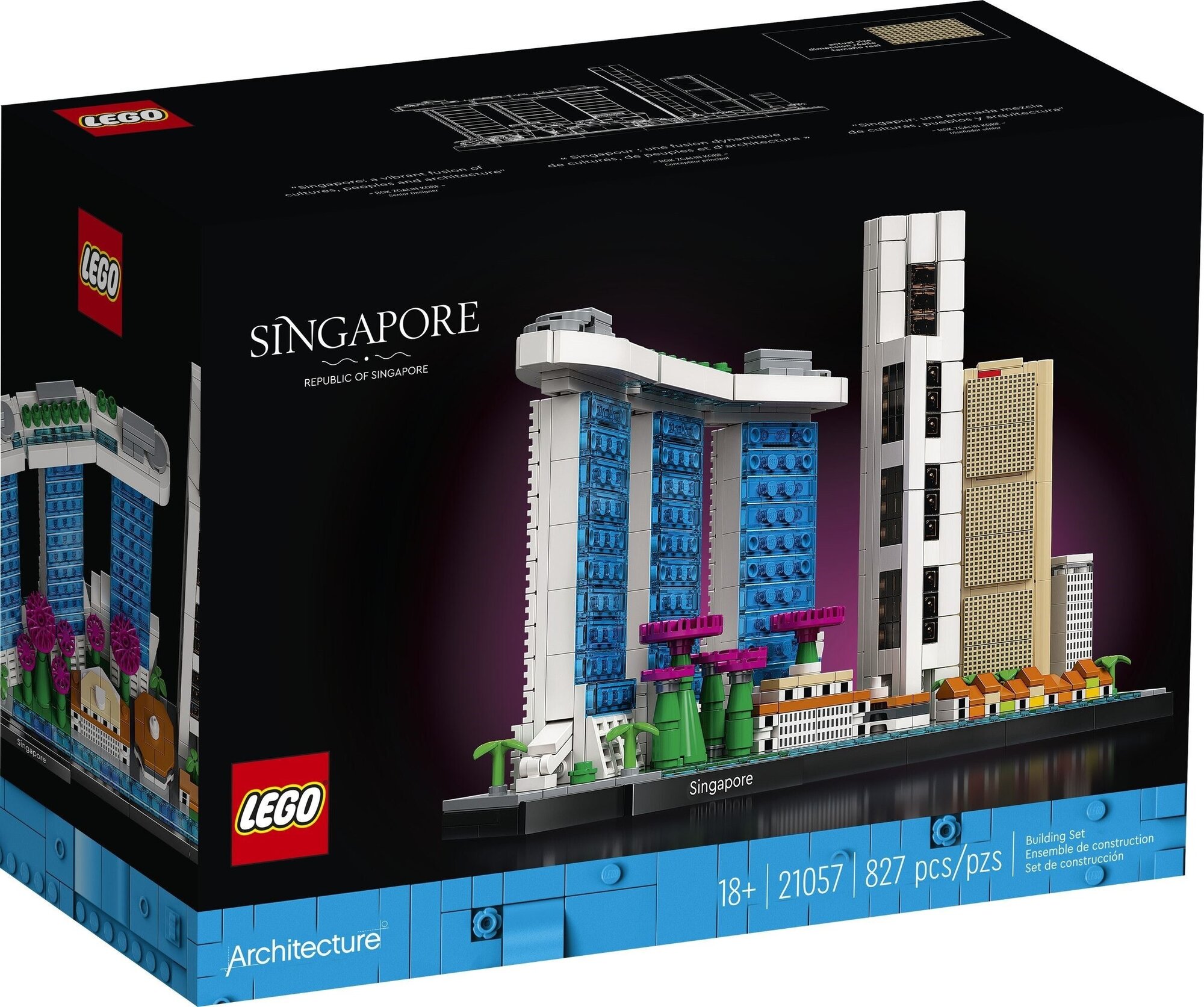 Lego Architecture Конструктор Lego Architecture Сингапур 827 деталей 21057