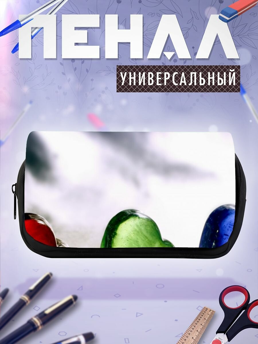 Школьный пенал сердце День Святого Валентина