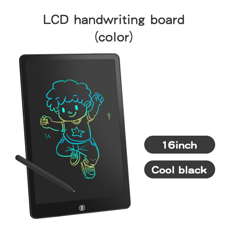16inch цветной ЖК-планшет для письма, эксклюзивная образовательная игрушка для детей, для рисования, каракулей и написания сообщений