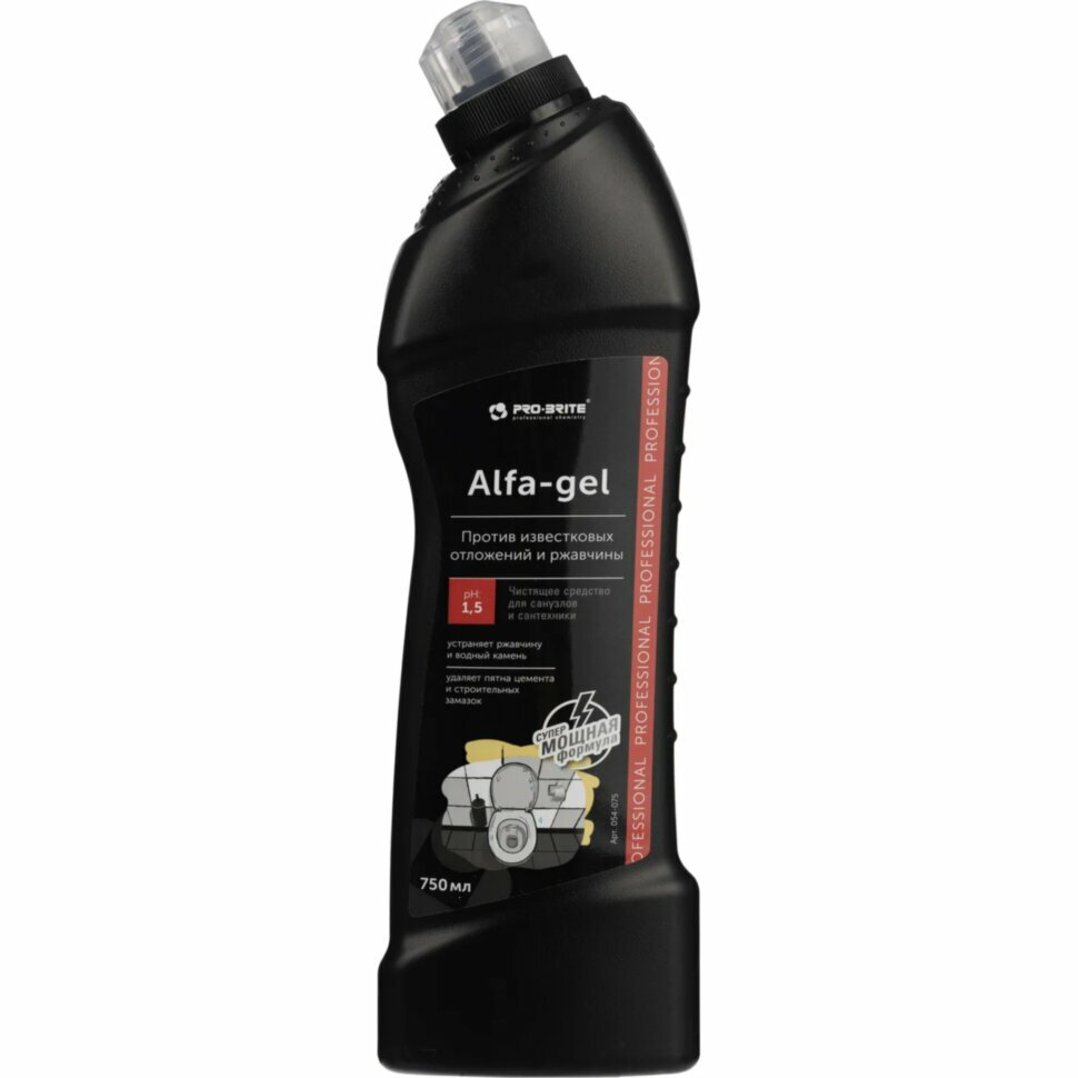 Профхим сантех кисл д/удален налета-ржавч Pro-Brite/ALFA GEL(054-075),0,75л, 604974