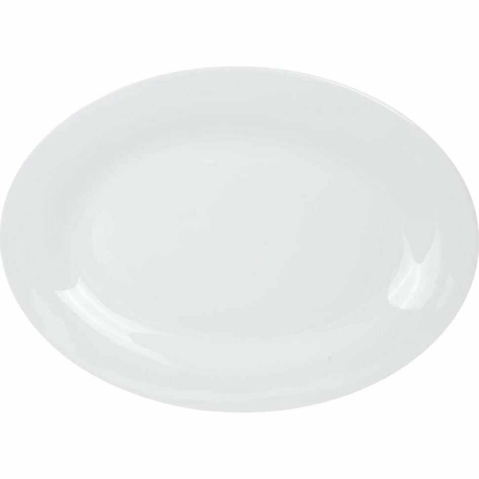 Блюдо овальное Chan Wave Classic, фарфор, белое, 300мм, фк0128, 1692163