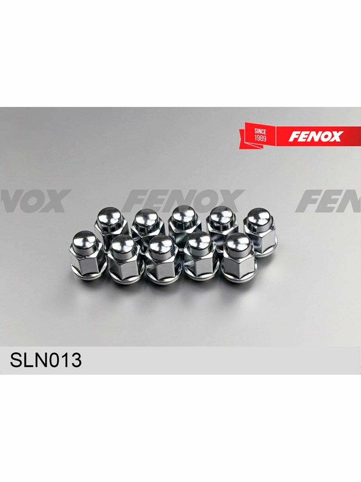 Гайка колесная M12x1.5/S19/H35.2 - хром, сталь, FENOX SLN013