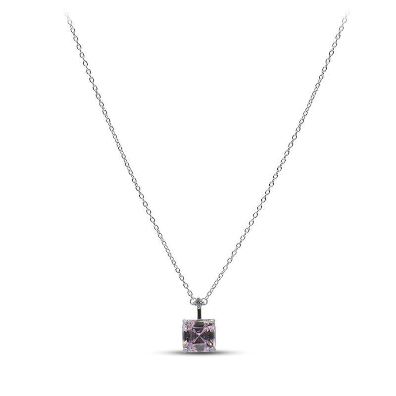 Колье, серебро, 925 проба, фианит