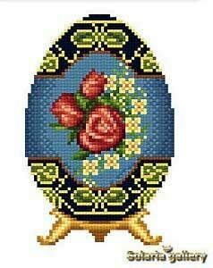 Яйцо Фаберже Розовый мотив 6116-01