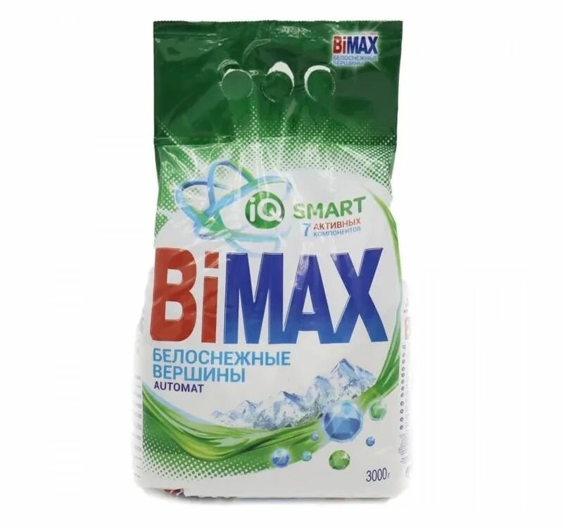BiMax Стиральный порошок, Автомат Белоснежные Вершины3кг