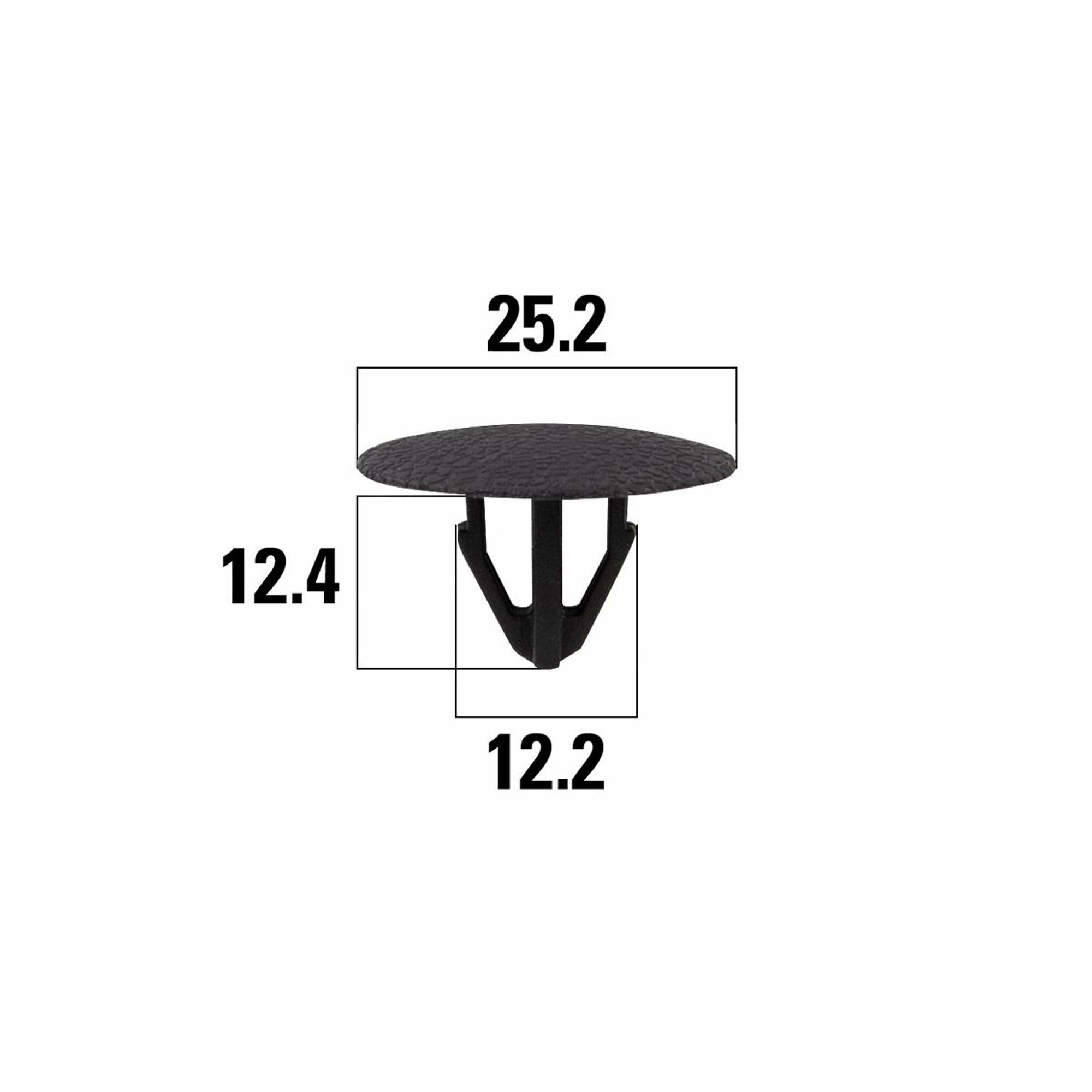 Клипса автомобильная KRAFT для а/м Hyundai Solaris, Santa Fe, Tucson/Kia Rio, Sportage