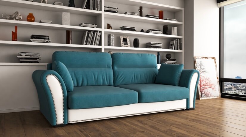 Диван прямой Марта Синий