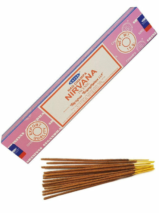 Nag Champa NIRVANA Incense, Satya (Благовония Наг Чампа нирвана, Сатья), 15 г.