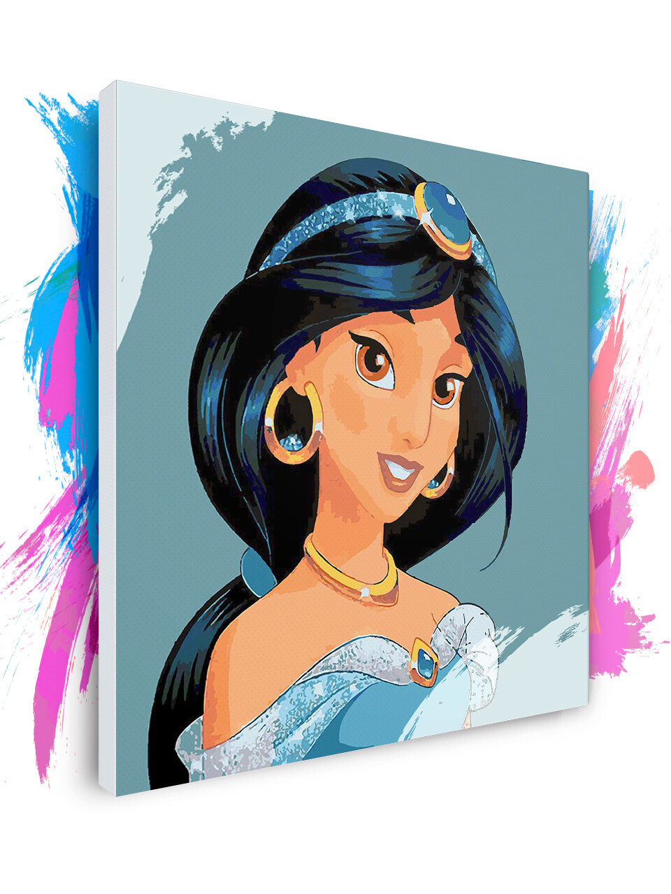 Картина по номерам на холсте Жасмин Принцесса, 40 х 40 см