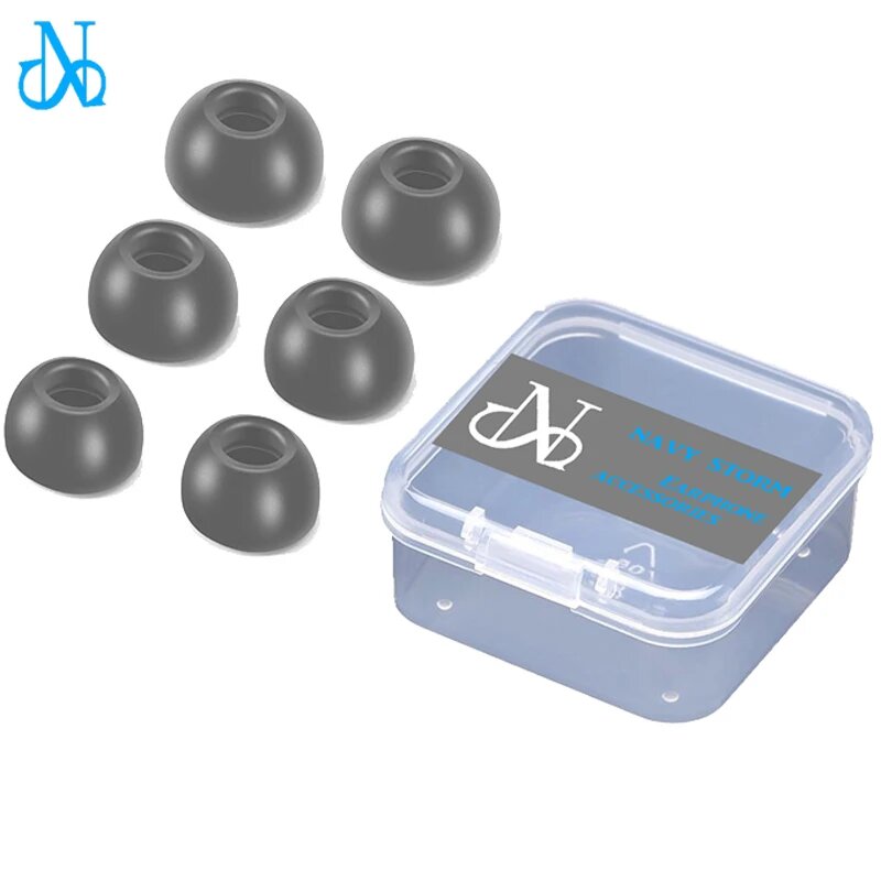 3 пары амбушюр Navy Storm для OnePlus Buds Pro 3 Black LMS