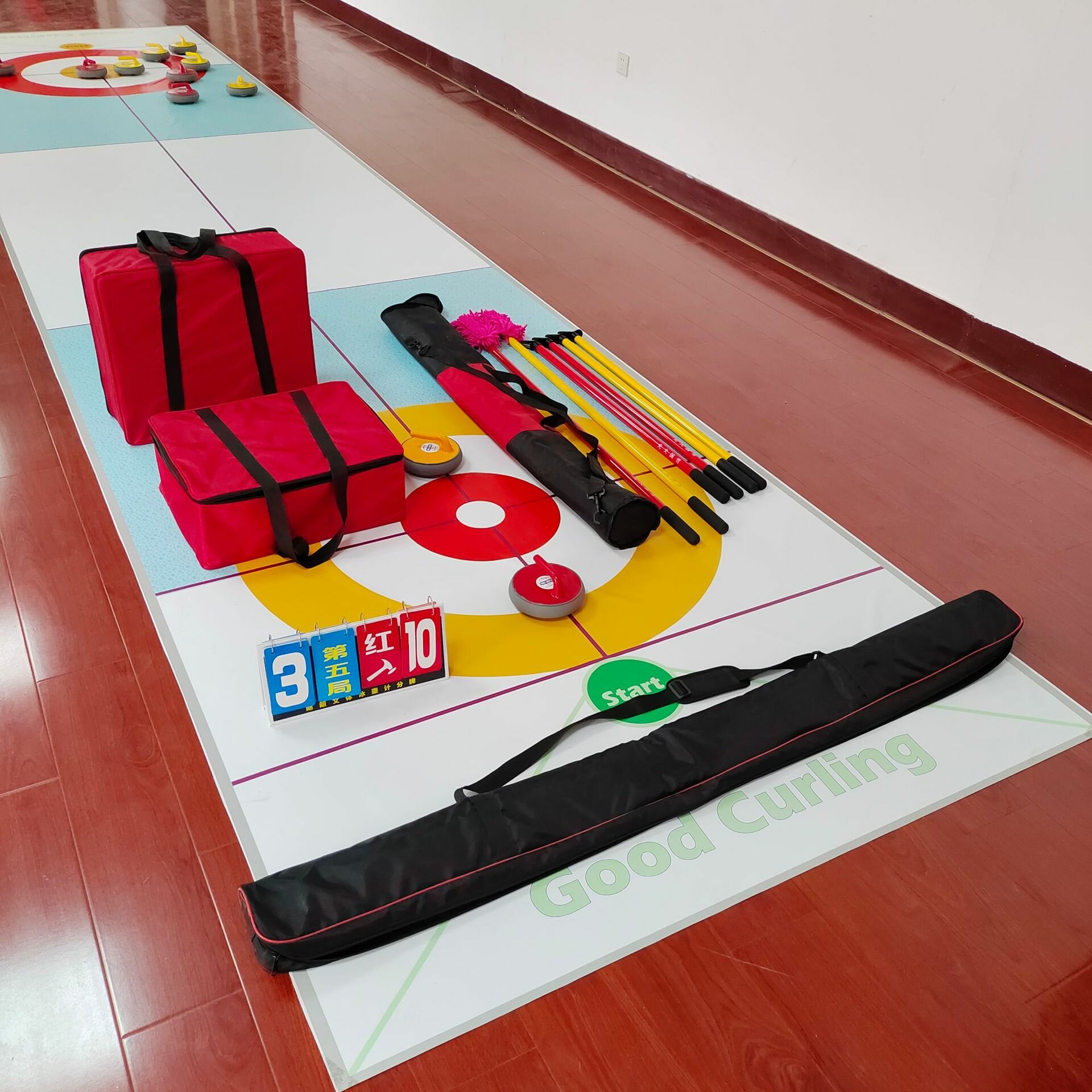 Хорошая симуляция скольжения, сухая земля, керлинг-мяч, школьная активность, веселый командный сбор, набор для соревнований по керлингу на льду и снегу