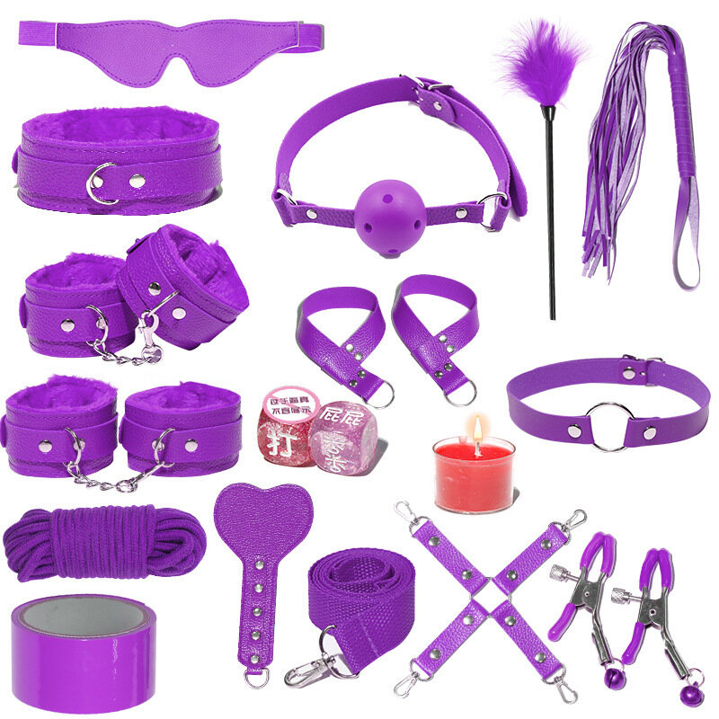 SM шарик кляп реквизит набор связанные наручники пара вспомогательные инструменты взрослые секс принадлежности секс игрушки сексуальное обучение