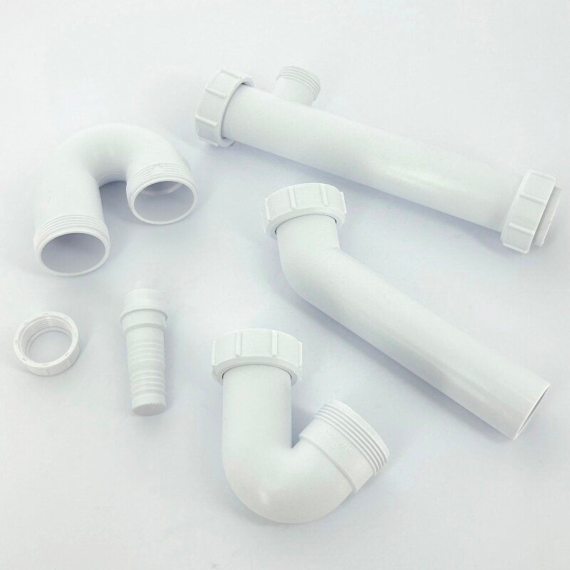 Сифон McALPINE трубный P/S-образный 1 1/2" х 40 мм без выпуска с адапт. для быт. тех, выход 40 мм