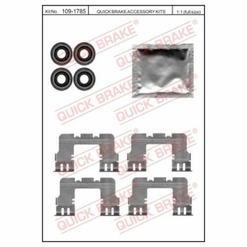 Комплект монтажный тормозных колодок Quick Brake 1091785 для Chrysler 300C