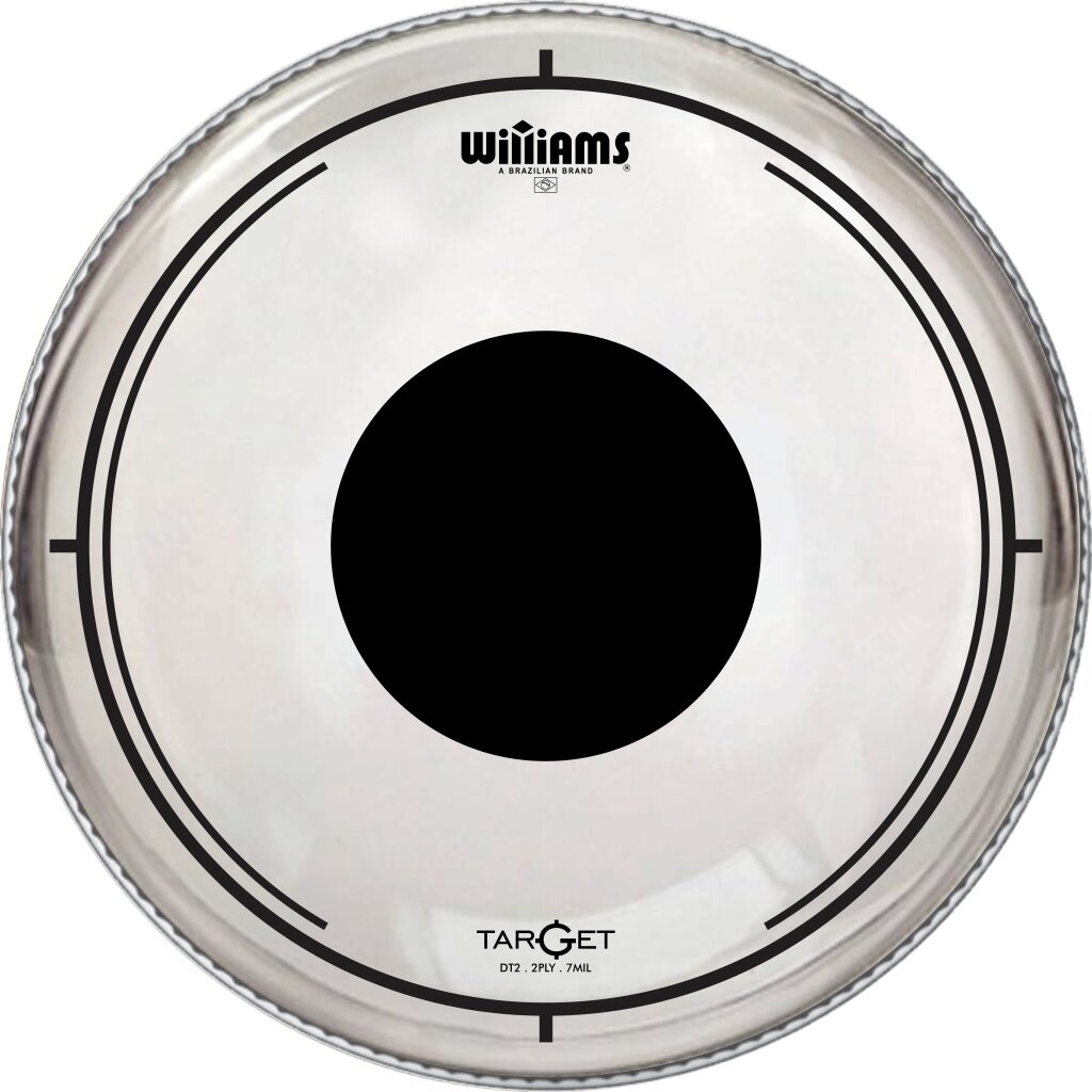 DT2-7MIL-14 Target Dot Series Clear Пластик для малого и том-барабана 14", прозрачный, Williams